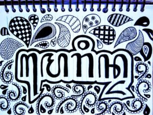 7 Cara Membuat Doodle Art Name Simple [50+ Contoh Gambar Doodle]