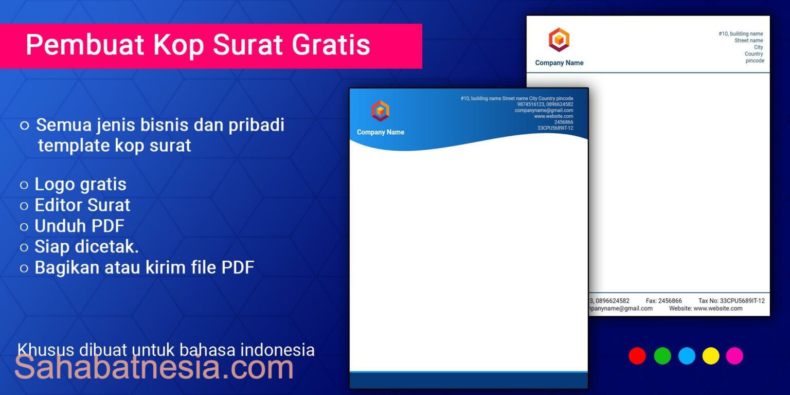 12+ Contoh Kop Surat - Berbagai Instansi Resmi dan Tidak Resmi