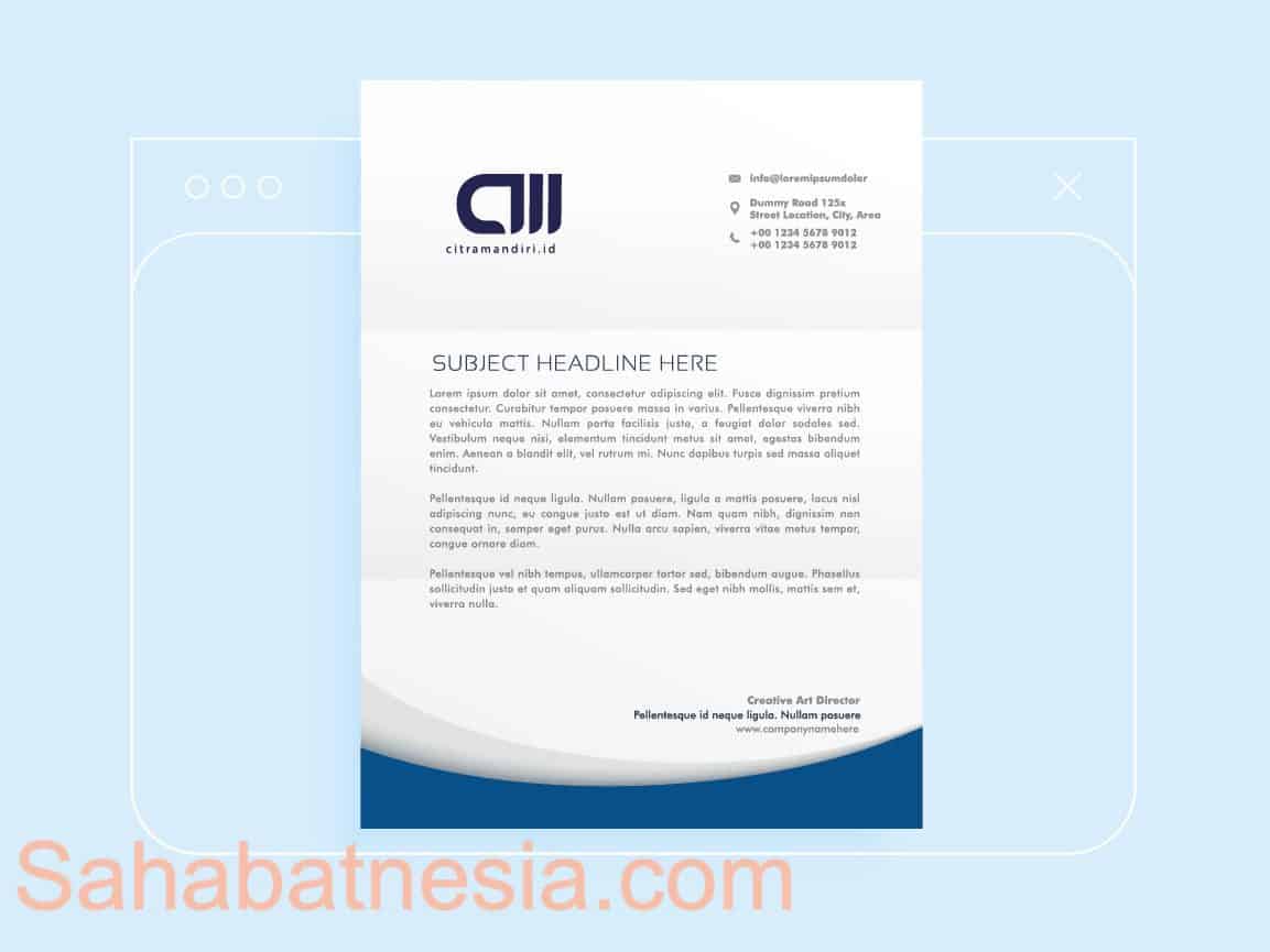 12+ Contoh Kop Surat - Berbagai Instansi Resmi dan Tidak Resmi