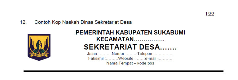 12+ Contoh Kop Surat - Berbagai Instansi Resmi dan Tidak Resmi